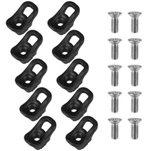 lixada 10 pack kayak eyelet tie down loop deck fitting bungee cord kit rigging outfitting pad eye