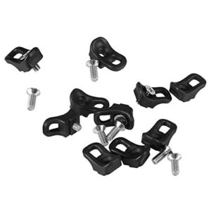 LIXADA 10 Pack Kayak Eyelet Tie Down Loop Deck Fitting Bungee Cord Kit Rigging Outfitting Pad Eye