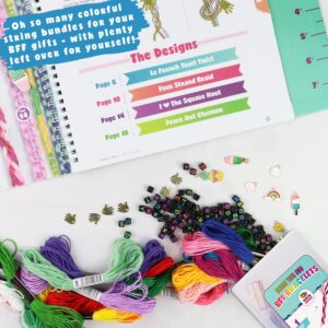 Friendship Bracelet Making Kit for Girls and Boys with Alphabet Beads, Floss, String & Charms | Arts and Crafts Gifts for Kids Ages 8-12 | Beads for Jewelry Making Kit | Friendship Bracelet Kit