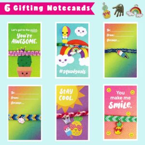 Friendship Bracelet Making Kit for Girls and Boys with Alphabet Beads, Floss, String & Charms | Arts and Crafts Gifts for Kids Ages 8-12 | Beads for Jewelry Making Kit | Friendship Bracelet Kit