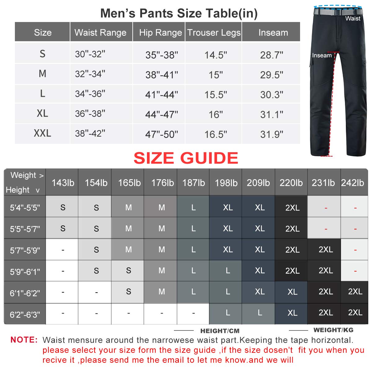 Men's Outdoor Hiking Pants Lightweight and Thick Fleece Cargo Climbing Camping Ski Trousers (105 Thin Green, L)