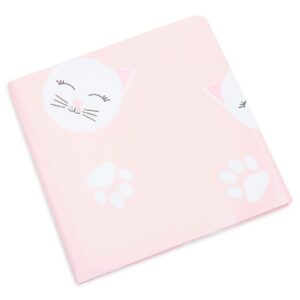 Sparkle and Bash 3 Pack Cat Themed Party Tablecloth, Plastic Kitty Birthday Table Cover Decorations (Pink, 54 x 108)