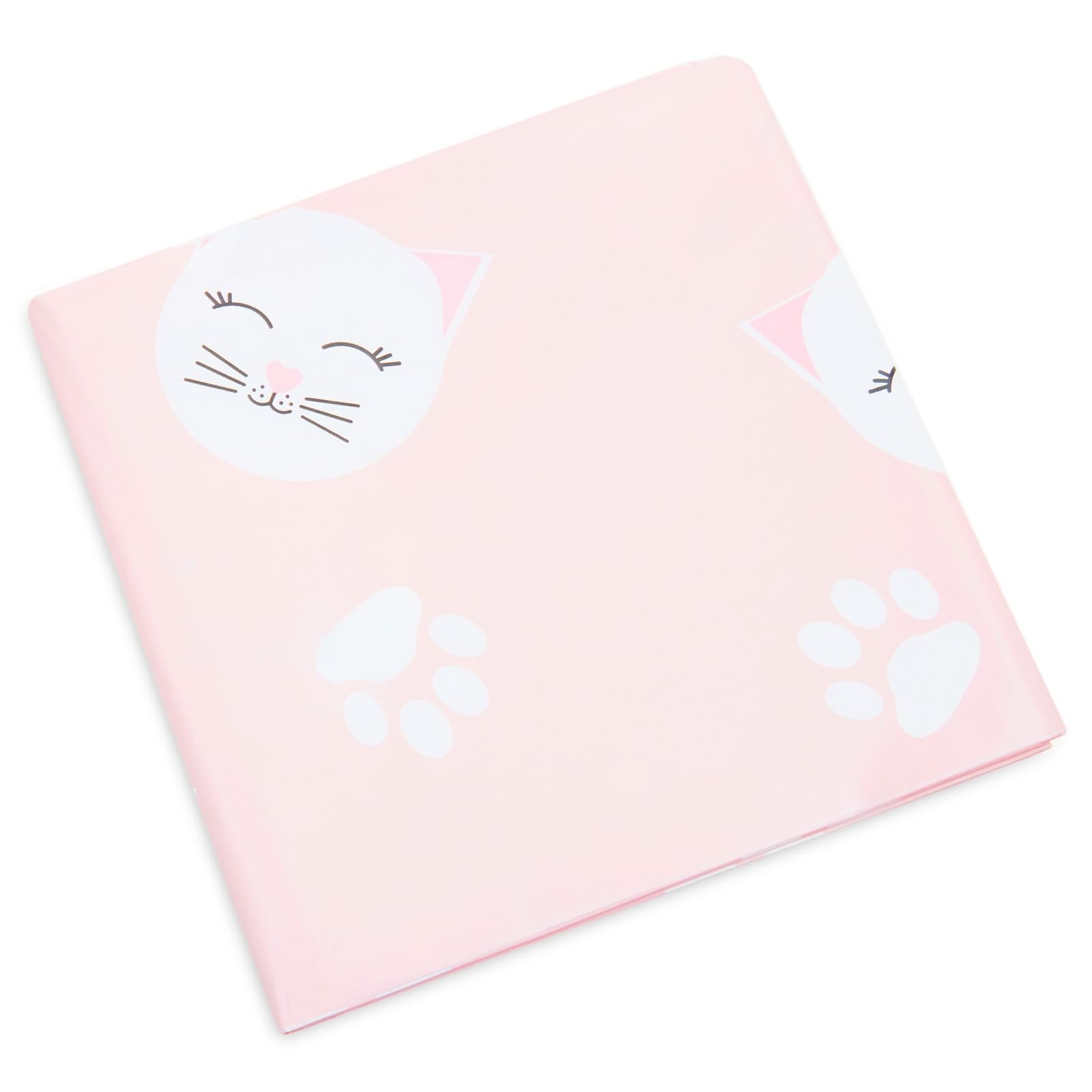 Sparkle and Bash 3 Pack Cat Themed Party Tablecloth, Plastic Kitty Birthday Table Cover Decorations (Pink, 54 x 108)