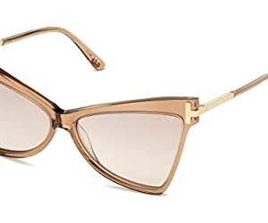 Sunglasses Tom Ford FT 0767 Tallulah 57G Rose Champagne W. Gold Temples/Grad. B