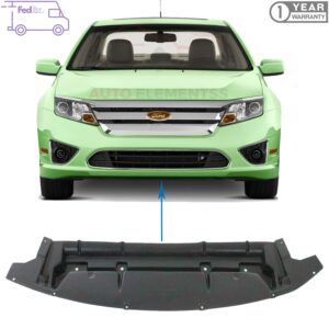 New Front Bumper Lower Valance Air Deflector Textured For 2010-2012 Ford Fusion Sedan Plastic Direct Replacement AE5Z8327B