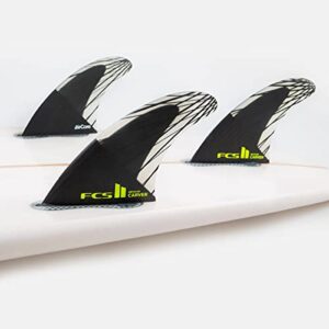 FCS II Carver Performance Core Tri Fin Set - Black Acid - L