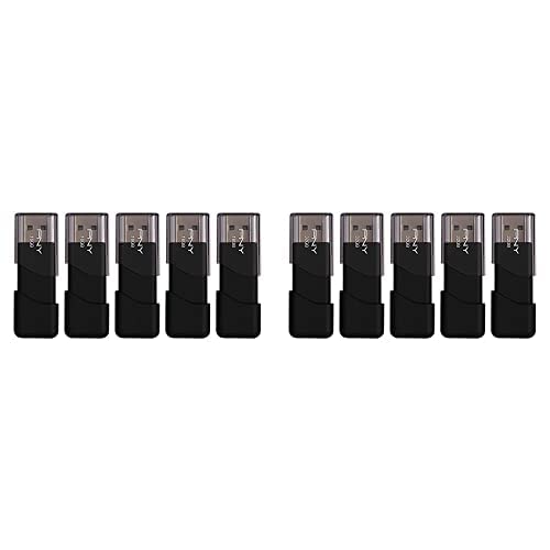 PNY Attache USB 2.0 Flash Drive, 32GB / Black / 5 Pack (P-FD32GX5ATT03-MP) with PNY Attache USB 2.0 Flash Drive, 16GB / Black / 5 Pack