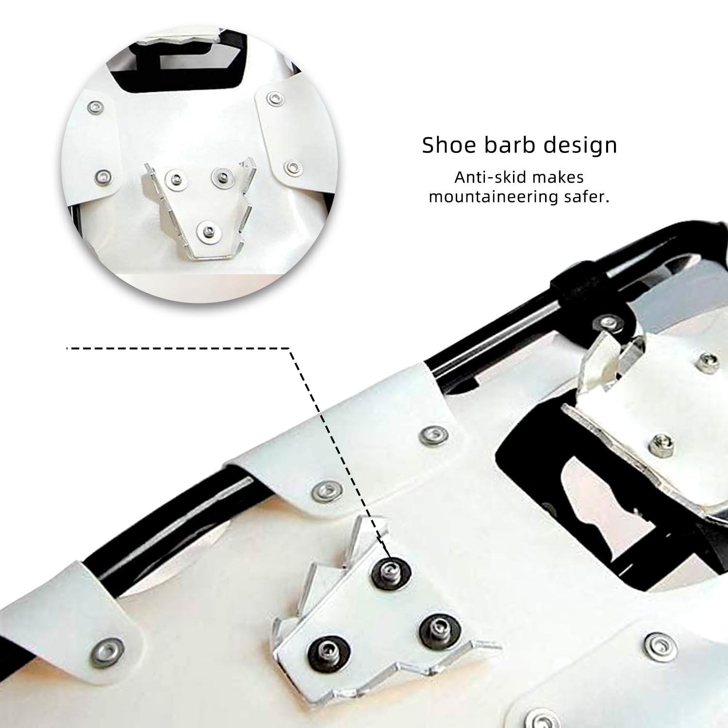 Xtrempro Snowshoes Snow Terrain Lightweight Ergonomic Design Lightweight Aluminum Alloy with 13 Point Crampons 120/160/210/300 lbs. Capacity- 21"/25"/30”/36" (Black, 25)