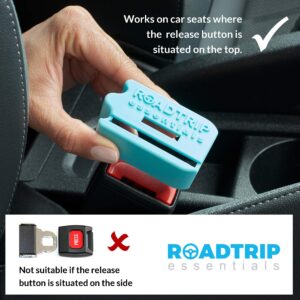 Premium Seat Belt Buckle Guard Lock & Release Key | Protect Children from Removing Their Seatbelt, Clips in & Locks to Prevent Unbuckling During Auto Journeys | Learning Difficulties Safety Equipment