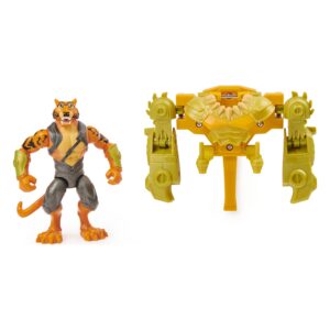 batman 4-inch bronze tiger mega gear deluxe action figure with transforming armor