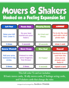 movers & shakers expansion pack - brain breaks card game and physical activity