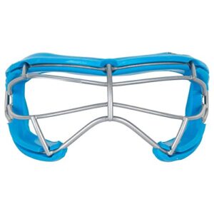 STX 4Sight + S Youth Girl's Lacrosse Eye Mask Goggle Eye Protection Field Hockey - Junior Size (Carolina Blue)