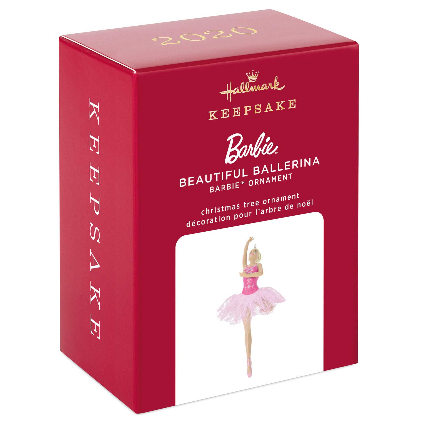 Hallmark Keepsake Christmas Ornament 2020, Barbie Beautiful Ballerina (1599QXI2561)