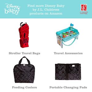 Disney Baby by J.L. Childress Universal Stroller Organizer with Detachable Hip Fanny Pack - Stroller Accessory with Belt Waist Bag - Stroller Cup Holder and Cell Phone Pocket - Mickey Minnie Ivory