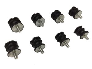 enginerun 501699401 (8 pcs) av mount isolator buffer compatible with husqvarna chainsaw 61 66 266 268 272 xp 272xp jonered 625 630 parts fits for oem 4 pcs small 501699401 & 4 pcs large 501628701