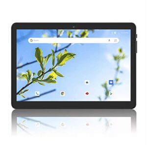 Hoozo Android Tablet 10 Inch, 3G phablet PC, Android Tablets with Dual SIM Card Slots, 16GB, GMS Certified, WiFi, Bluetooth - Black