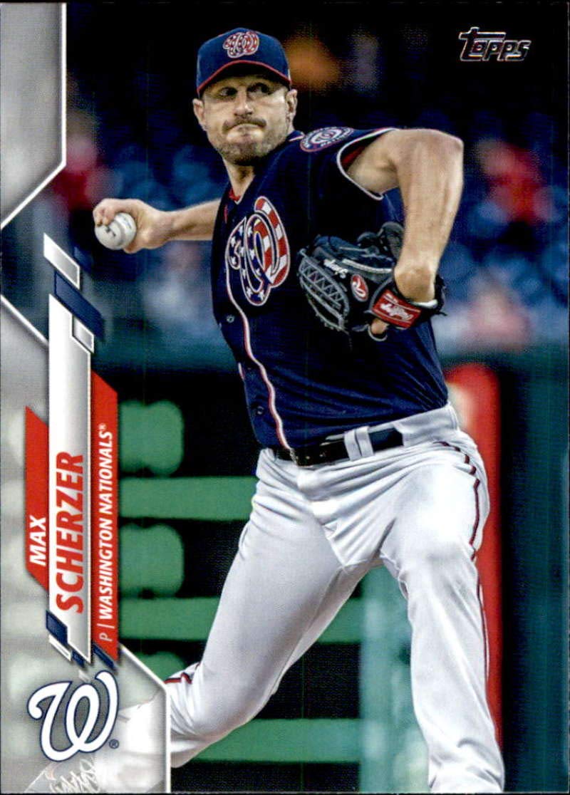 Baseball MLB 2020 Topps #180 Max Scherzer NM-MT Nationals