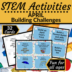 stem activities: april building challenges