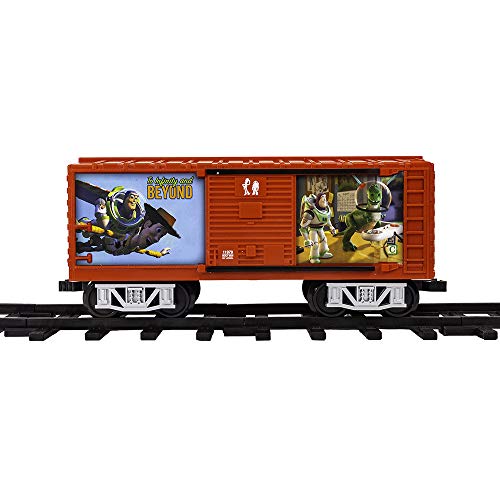 Lionel Battery-Operated Disney Toy Story Toy Train Set with Locomotive, Train Cars, Track & Remote with Authentic Train Sounds, & Lights for Kids 4+