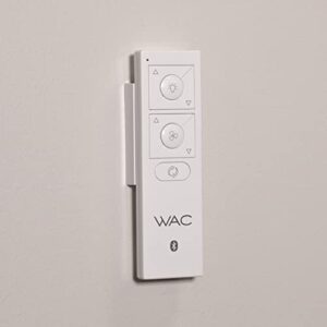 WAC Lighting 6-Speed Ceiling Fan Wireless Bluetooth Remote Control Wall Cradle in White