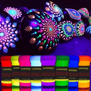 individuall Extreme Glow in The Dark Colours Set | Neon Glow Colours that Glow in the Dark | Rechargeable & Luminous | by Luminous