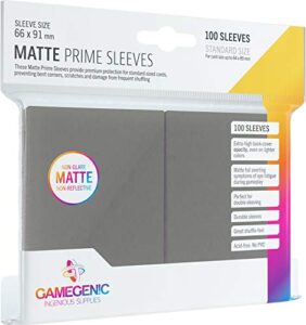 matte prime sleeves: gray