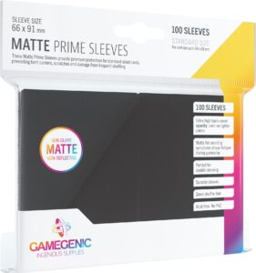 matte prime sleeves: black