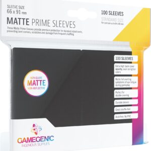 Matte Prime Sleeves: Black