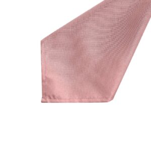 TABLECLOTHSFACTORY Pack of 5 Dusty Rose Premium 17" x 17" Washable Polyester Napkins Great for Wedding Party Restaurant Dinner Parties