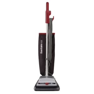 sanitaire tradition commercial bagged upright vacuum cleaner with quiet clean, sc889b black