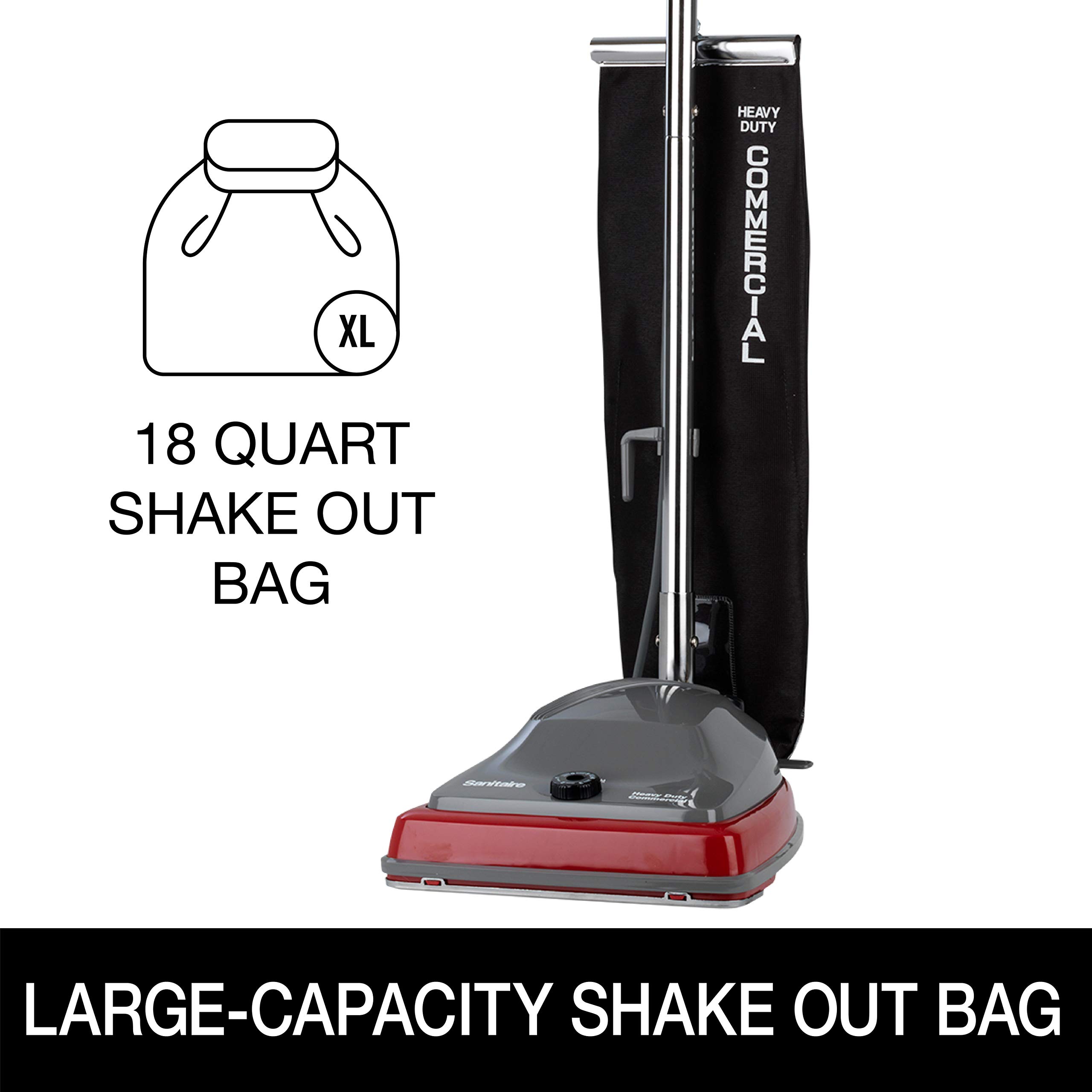 Sanitaire SC679K Tradition Upright Commercial Bagged Vacuum, Red