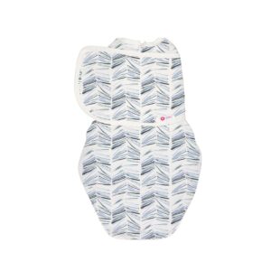 embé 2-Way Starter Baby Swaddle, 6-14 lbs, Newborn Swaddle Sack 0-3 Months, Zip & Velcro Swaddle 0-3 Months Baby Swaddles Wrap, Hip Healthy, Infant Swaddle - Angle Stripe