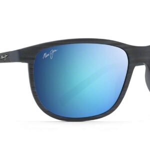 Maui Jim Men's and Women's Lele Kawa Polarized Classic Sunglasses, Dark Navy Stripe/Blue Hawaii, Medium