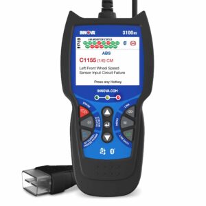 innova 3100rs, obd2 scanner, abs srs airbag scan tool with airbag light & oil light reset, stream graph & record live data, get suggested repair & parts on iphone or android