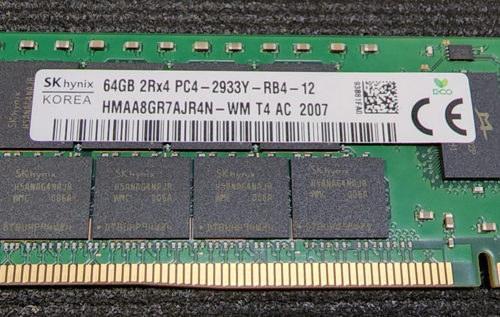 Hynix HMAA8GR7AJR4N-WM 64GB DDR4-2933 2Rx4 (16Gb) ECC RDIMM (MEM-DR464L-HL02-ER29)