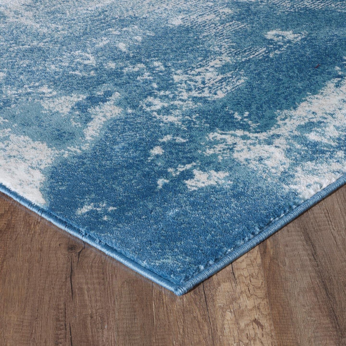 LUXE WEAVERS Abstract Blue 5x7 Area Rug