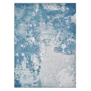 LUXE WEAVERS Abstract Blue 5x7 Area Rug