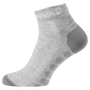 jack wolfskin unisex-adult multifunction sock low cut, light grey, l