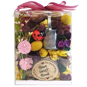 jacqver english garden potpourri 13 oz box - flowers and botanicals - comes with little trinkets that will truly make your decoration standout - made in usa