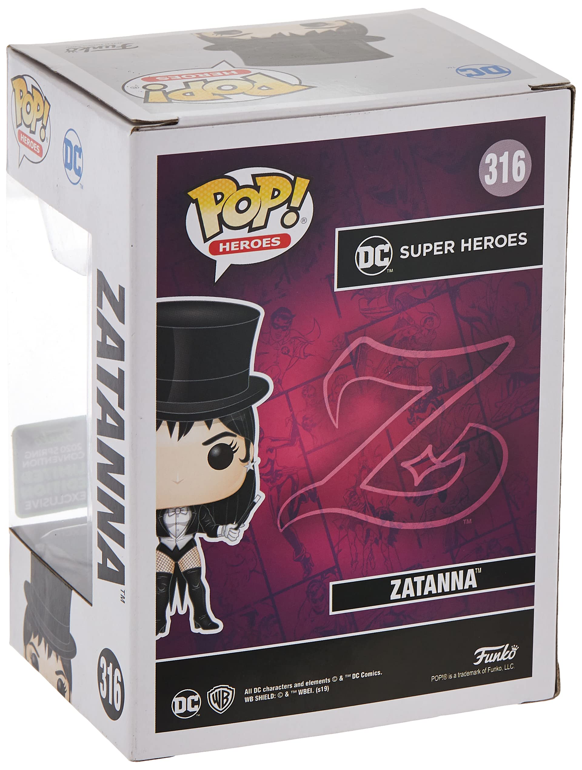 Funko POP! Heroes: DC - Zatanna (ECCC) Exclusive #316