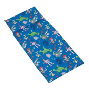 disney toy story blue and green preschool nap pad sheet