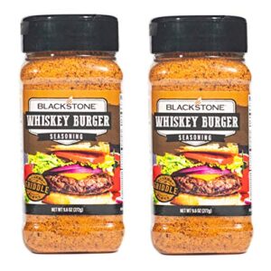 ultimate barbecue spices, gourmet flavor seasoning bundle (2 pack), use for grilling, cooking, smoking - meat rub, dry marinade, rib rub (whiskey burger, 9.6 ounce)