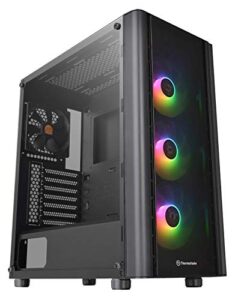 thermaltake v250 motherboard sync argb atx mid-tower chassis with 3 120mm 5v addressable rgb fan + 1 black 120mm rear fan pre-installed ca-1q5-00m1wn-00