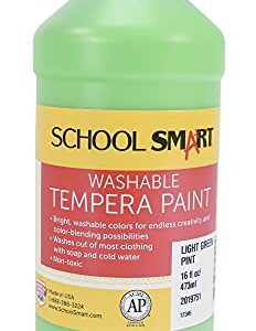 School Smart PAINT TEMPERA WASH LIGHT GREEN PINT