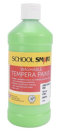 School Smart PAINT TEMPERA WASH LIGHT GREEN PINT