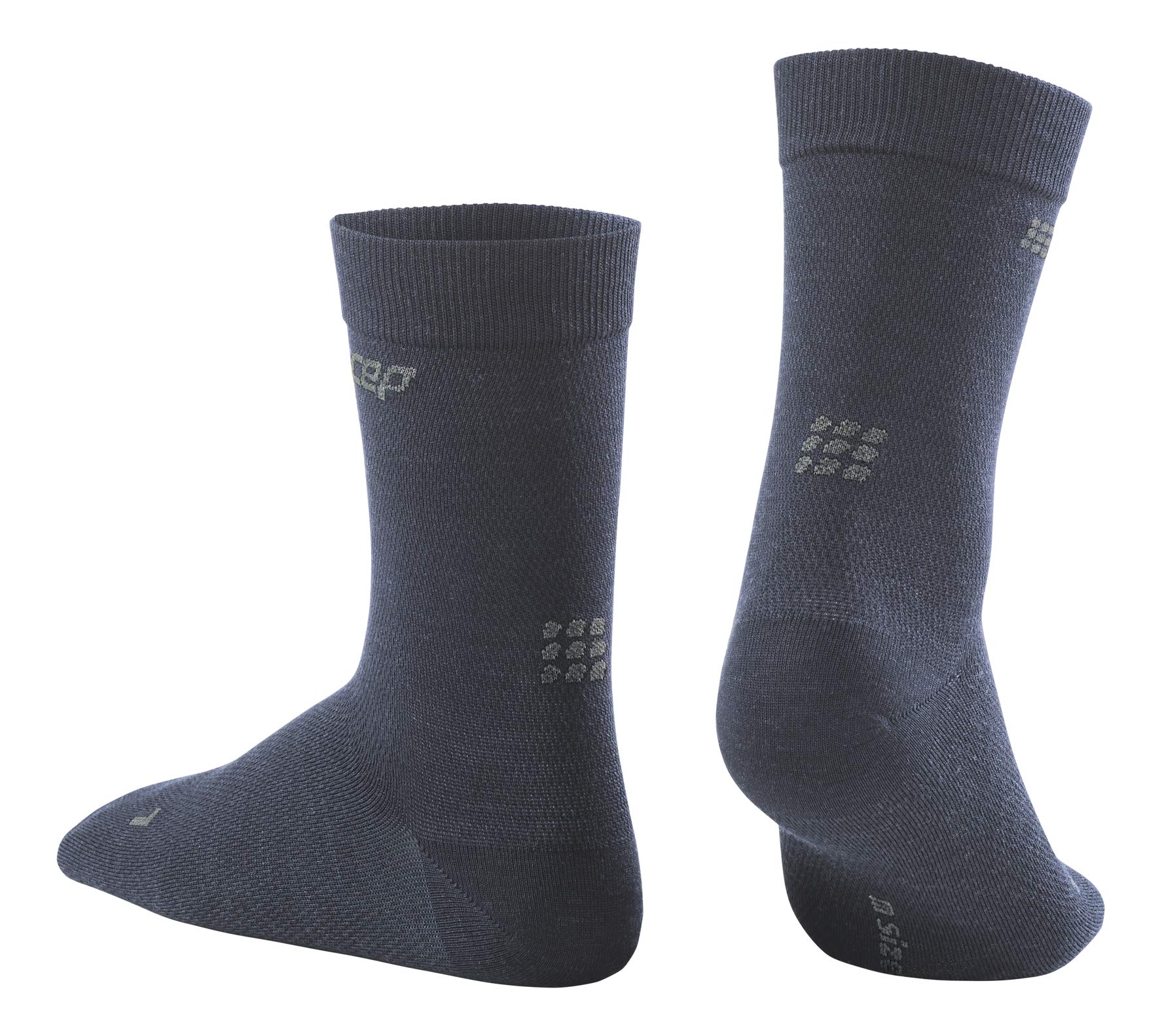 CEP Allday Merino Mid Cut Socks, Dark Blue, Men, V