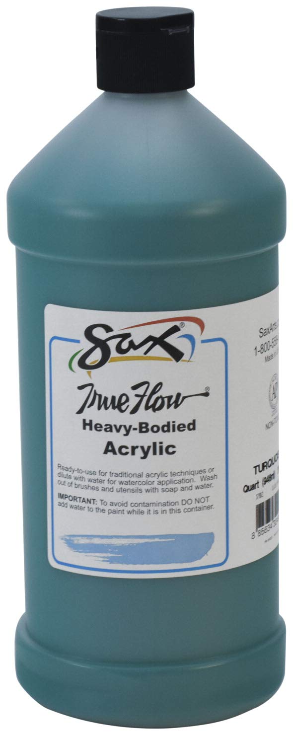 Paint Acrylic SAX True Flow Turquoise Quart