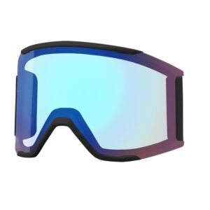 SMITH Squad MAG Snow Goggle Asian Fit (White Vapor, Chromapop Everyday Rose Gold Mirror + Extra Lens)