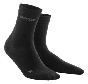 cep allday merino mid cut socks, anthracite, men, iv