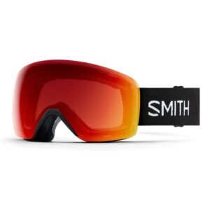 smith skyline snow goggles black/chromapop photochromic red mirror